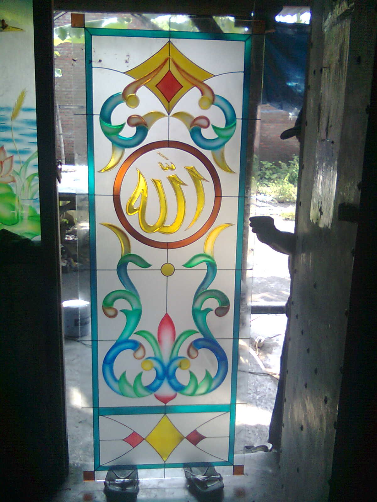 Kaca Motif Kaligrafi KC04 - Wira Arsitek